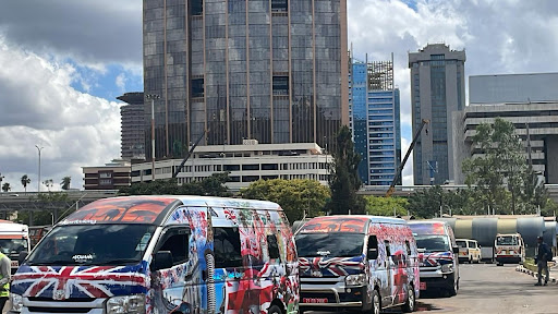 'Royal matatus' decorated with graffiti ahead of King Charles III visit