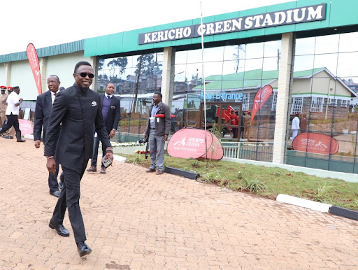 Dignitaries arrive at Kericho stadium for Mashujaa Celebrations