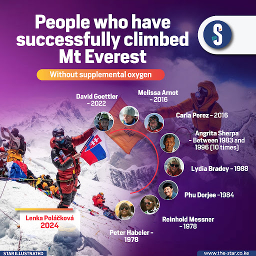 People who have successfully climbed Mt Everest