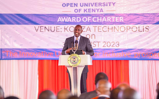 [PHOTOS]: Ruto awards charter to Open University of Kenya