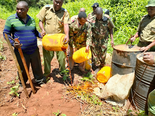 Police raid alcohol distillery in palatial Juja house