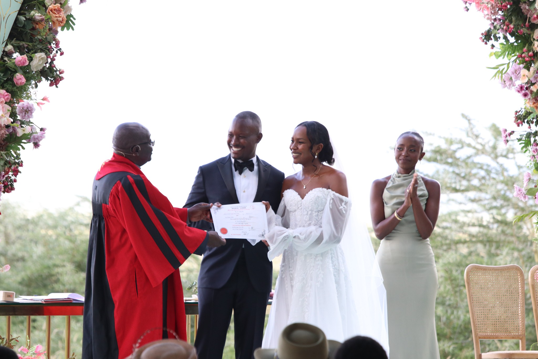 Gideon Moi's son James weds longtime sweetheart Ivy at Old Tukai Lodge